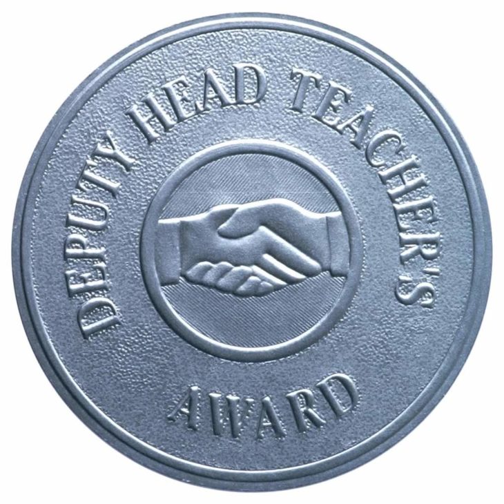 Metallic Embossed 'Deputy Headteachers Award' Sticker - School Merit ...