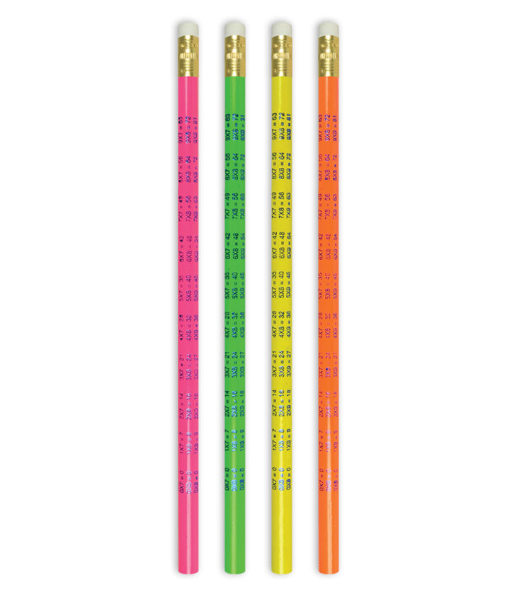 Metallic Multiplication Pencil - School Merit Stickers