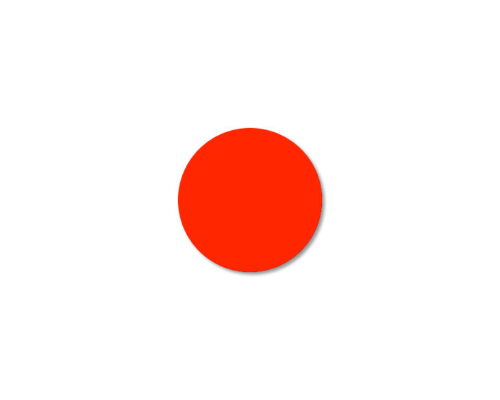 Plain Fluorescent Red Dot 8.5mm - School Merit Stickers