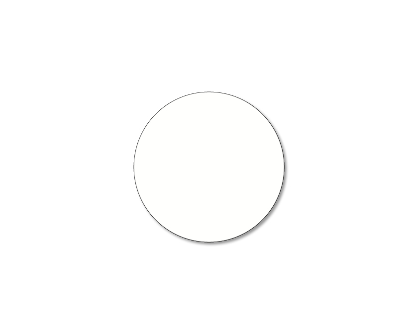 Plain White Dot 13mm - School Merit Stickers