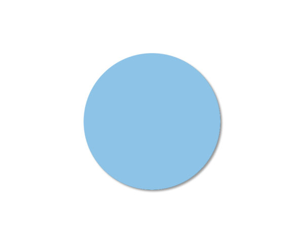 Plain Light Blue Dot 25mm - School Merit Stickers