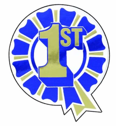 1st Rosette Sticker - School Merit Stickers