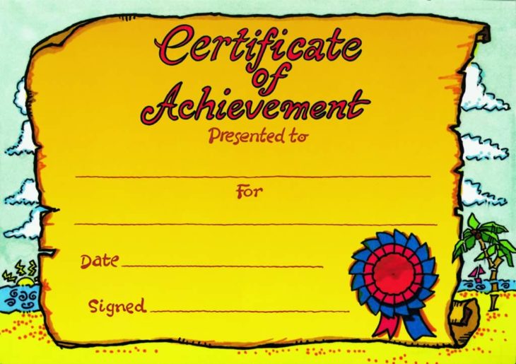 Certificate Of Achievement' - School Merit Stickers