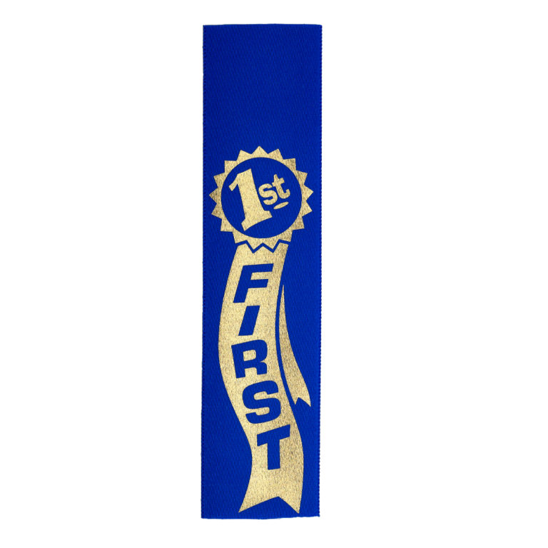 Metallic '1st' Ribbon - School Merit Stickers