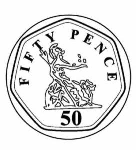 Fifty Pence Stamper - School Merit Stickers