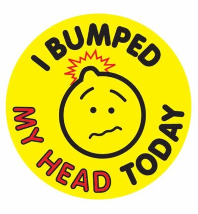 Head Bump Stickers - School Merit Stickers
