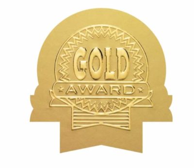 Metallic 'Gold Award' Sticker - School Merit Stickers