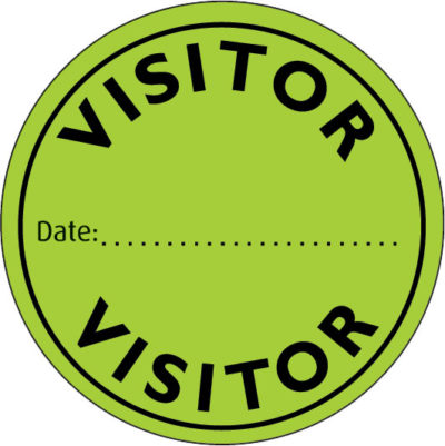 Visitor Sticker - School Merit Stickers