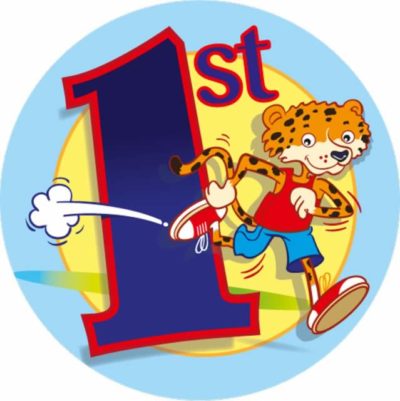 1st Sticker 43mm - School Merit Stickers