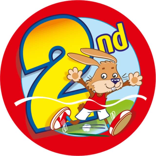 2nd Sticker 43mm - School Merit Stickers