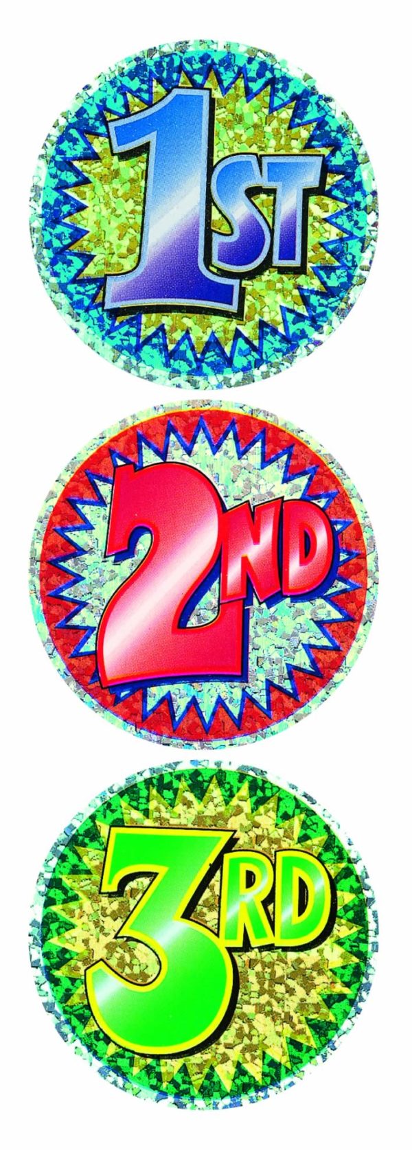 2nd Rosette Sticker - School Merit Stickers