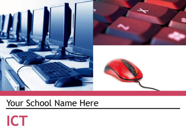 Ict Enamel Badge (Pack Of 5) - School Merit Stickers