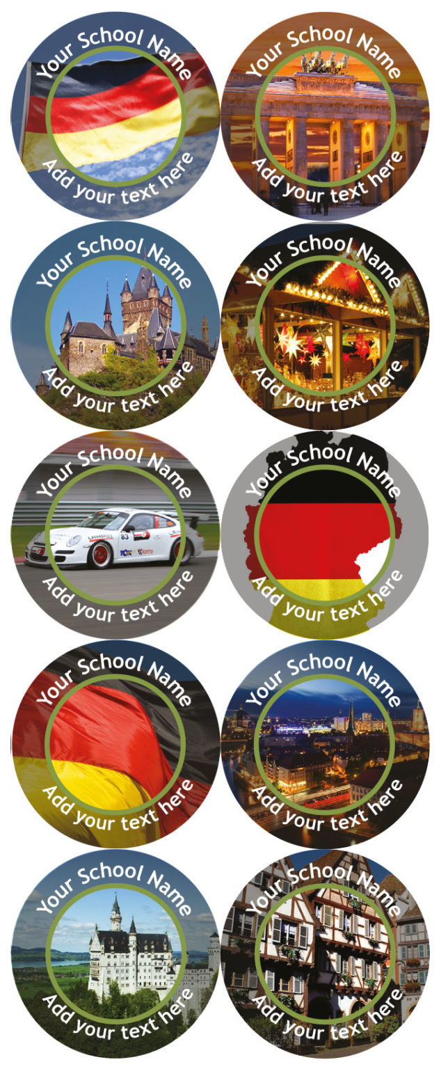 German Stickers - School Merit Stickers