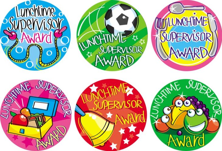 Lunchtime Supervisor Sticker Multipack - School Merit Stickers
