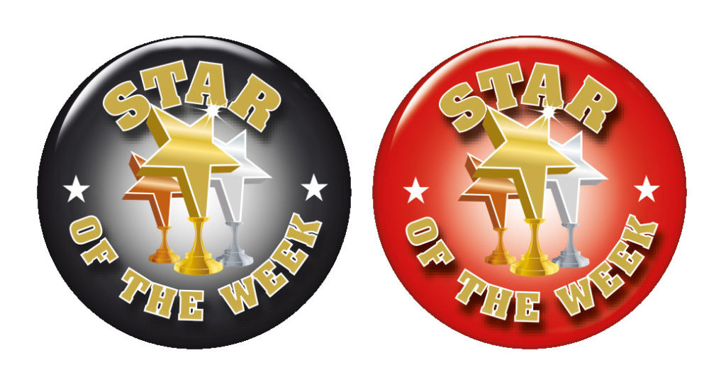 Star Of The Week Button Badge (2 Designs) - School Merit Stickers