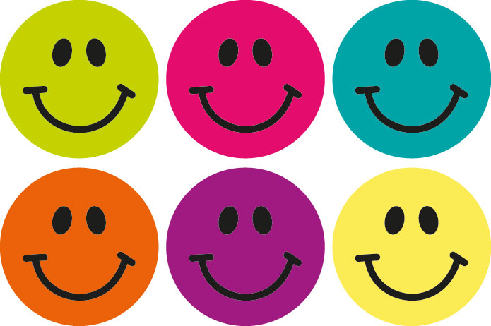 Modern Bright Smiles - 19mm - Pack Of 600 - School Merit Stickers