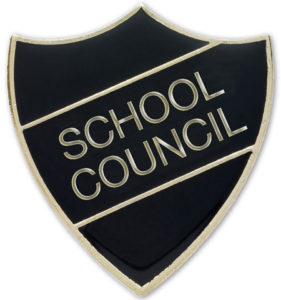 School Council Badge Black and Gold (Pack Of 5) - School Merit Stickers