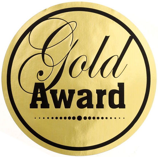 Jumbo Stickers 'Gold Award' - School Merit Stickers