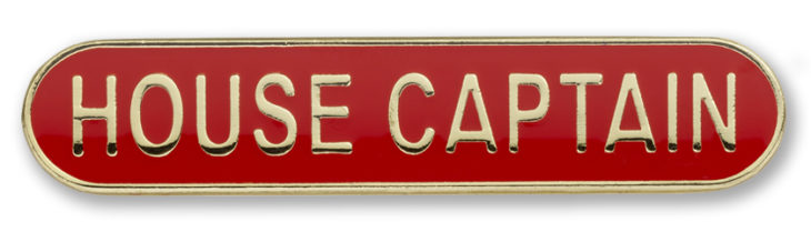 House Captain Badge Red (Pack Of 5) - School Merit Stickers