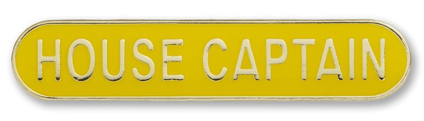 House Captain Badge Yellow (Pack Of 5) - School Merit Stickers