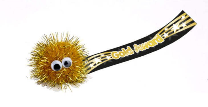 Gold Award Sticker Bug - School Merit Stickers