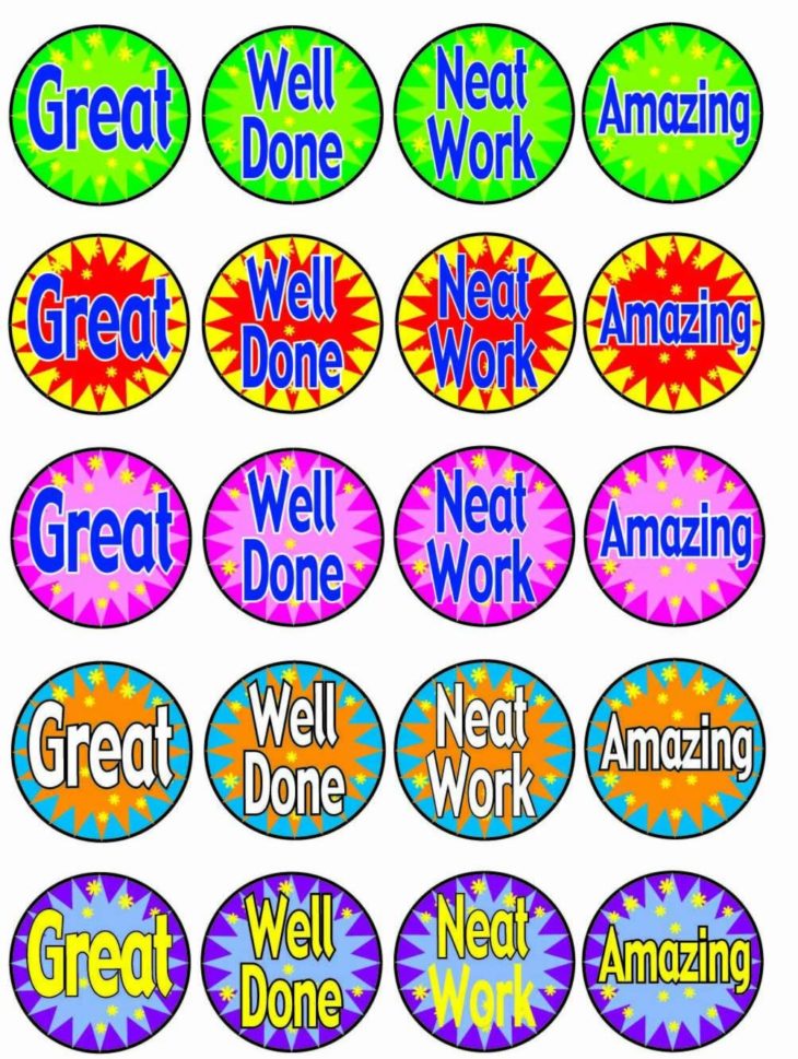 Classpack 10 Sticker 'Great' Etc. - School Merit Stickers