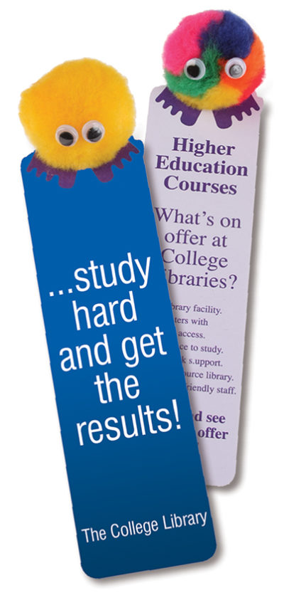 Printed Fluffy Bookmark Bugs - School Merit Stickers