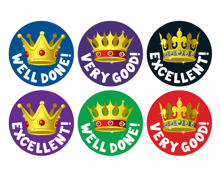 Crown Multipack - School Merit Stickers