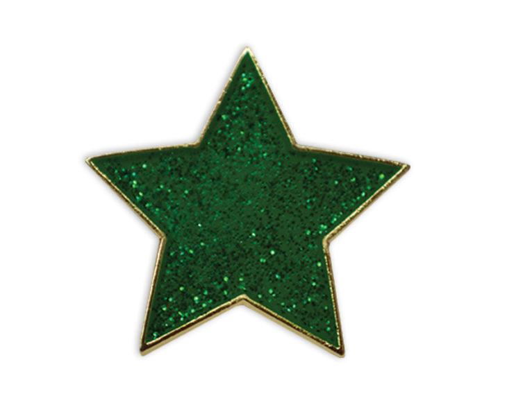 Green Star Badge (Pack Of 5) - School Merit Stickers