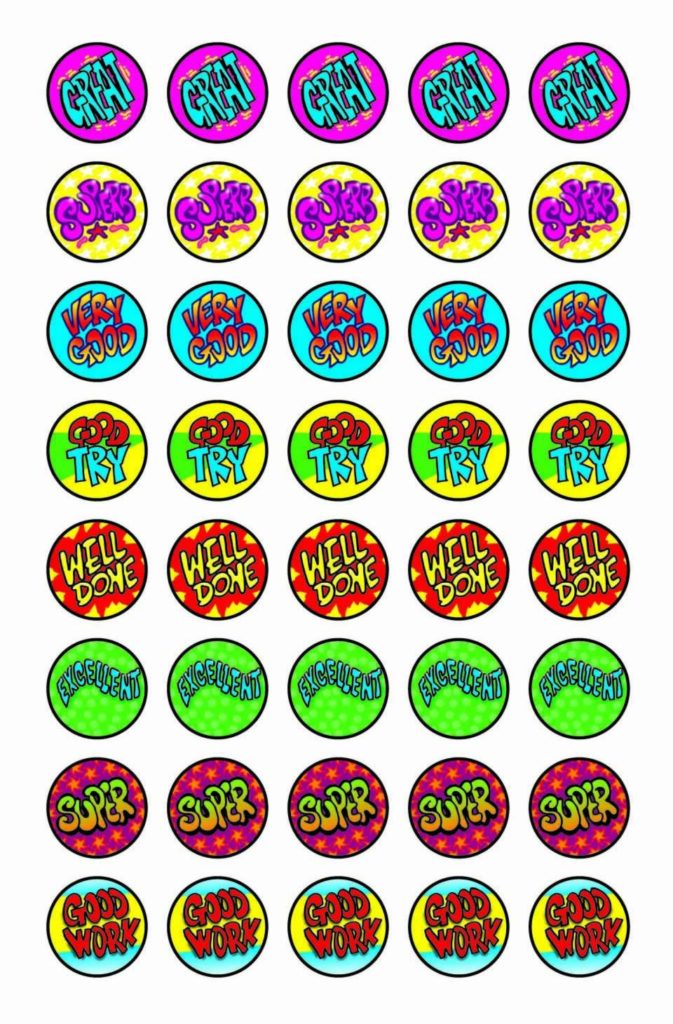 Mini Merit Ministicker Pack 1 - School Merit Stickers
