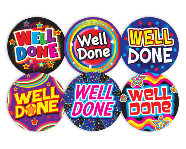 Well Done Multipack - School Merit Stickers