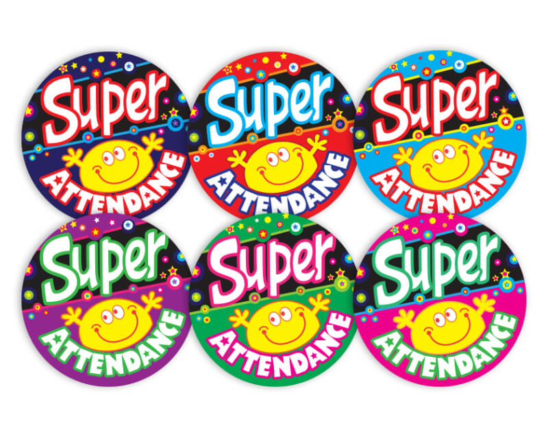 Super Attendance Multipack - School Merit Stickers