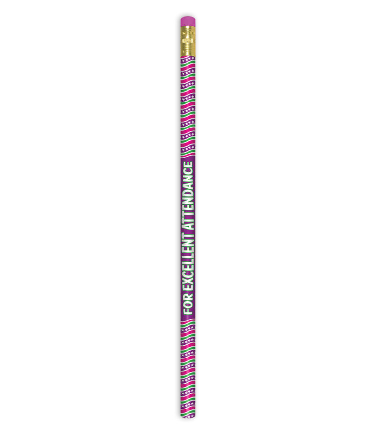 Attendance Pencils - School Merit Stickers