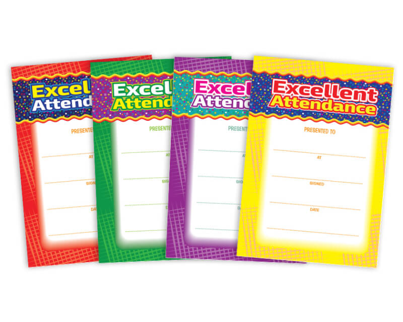 Excellent Attendance Awards - School Merit Stickers
