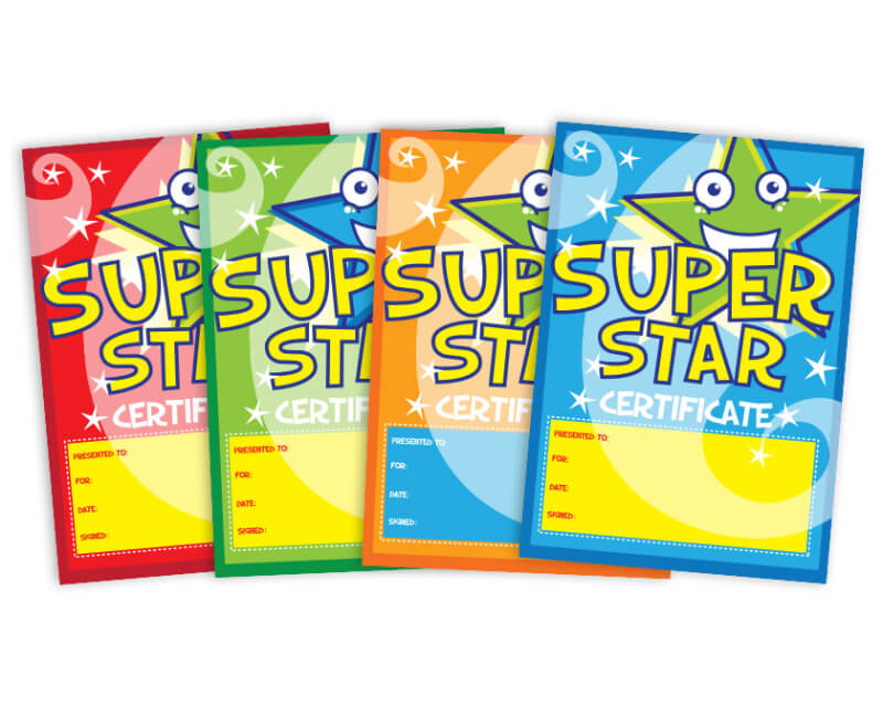 Super Star Certificates - School Merit Stickers