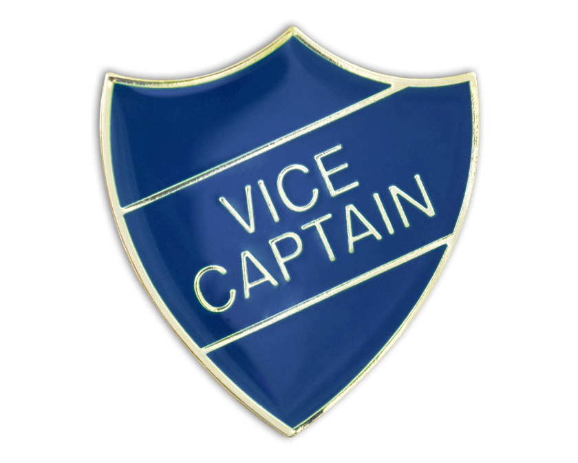 Vice Captain Badge Blue and Gold (Pack Of 5) - School Merit Stickers