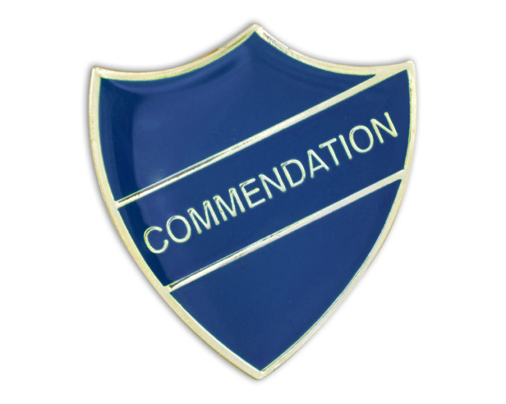 Enamel Shield Badges - School Merit Stickers