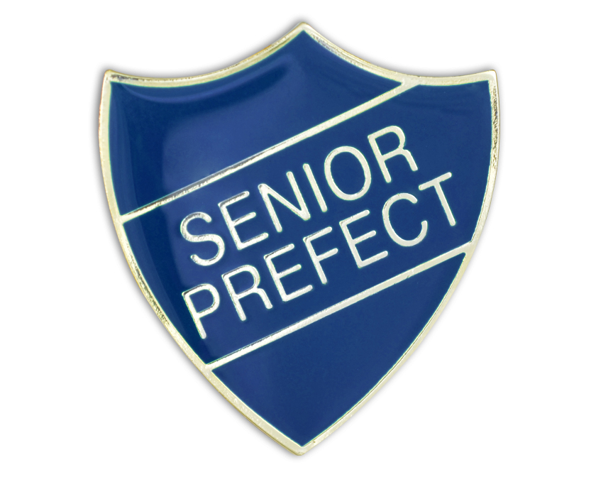 Senior Prefect Badge Blue & Gold (Pack Of 5) - School Merit Stickers