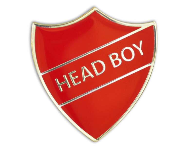 Head Boy Badge Red and Gold (Pack Of 5) - School Merit Stickers