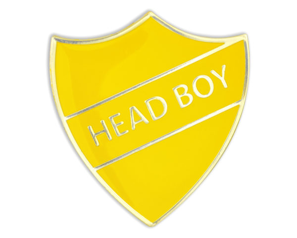Head Boy Badge Yellow and Gold (Pack Of 5) - School Merit Stickers