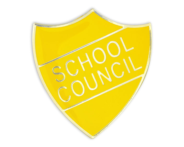 School Council Badge Yellow and Gold (Pack Of 5) - School Merit Stickers