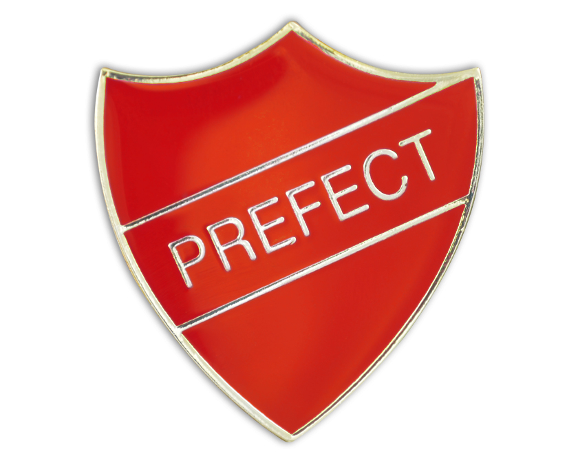 Prefect Badge Red & Gold (Pack Of 5) - School Merit Stickers