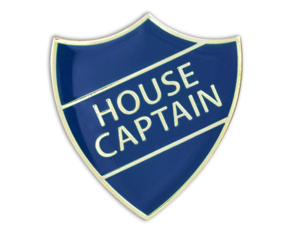 House Captain Badge Blue & Gold (Pack Of 5) - School Merit Stickers