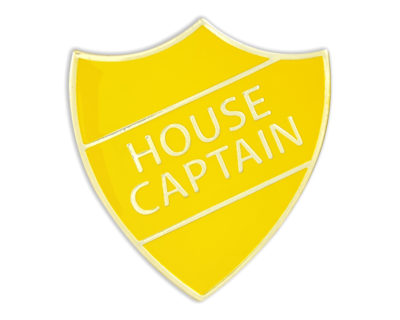 House Captain Badge Yellow and Gold (Pack Of 5) - School Merit Stickers