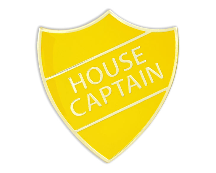 House Captain Badge Yellow and Gold (Pack Of 5) - School Merit Stickers