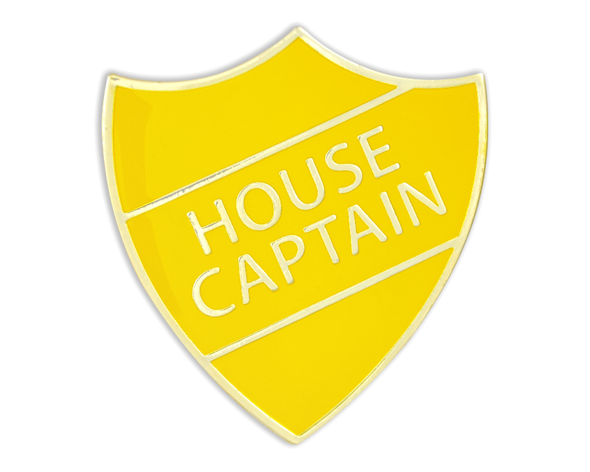 House Captain Badge Yellow and Gold (Pack Of 5) - School Merit Stickers