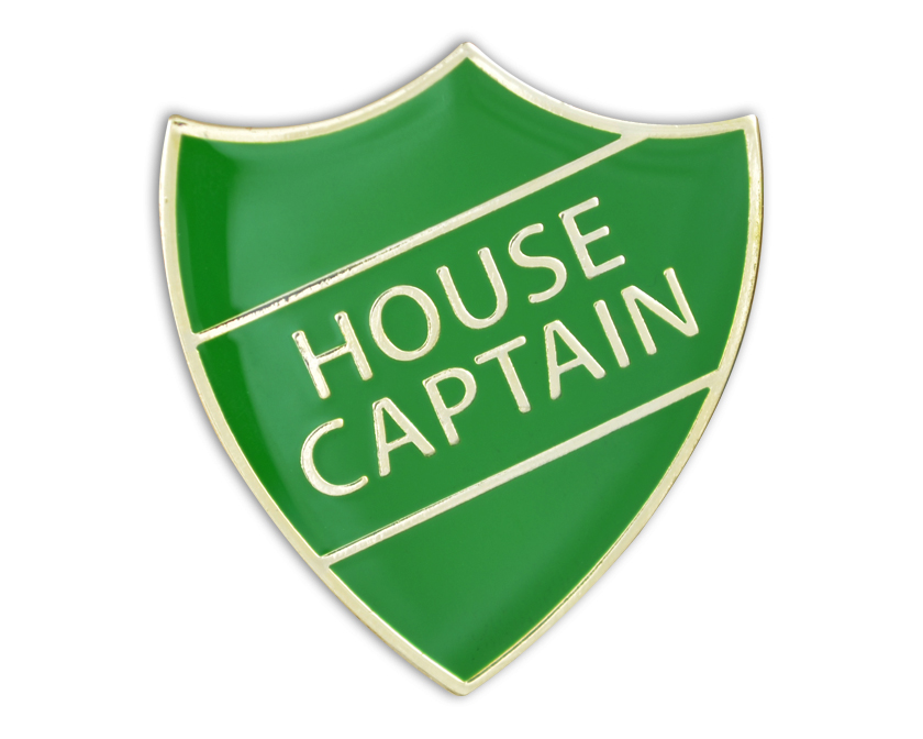 House Captain Green and Gold (Pack Of 5) - School Merit Stickers