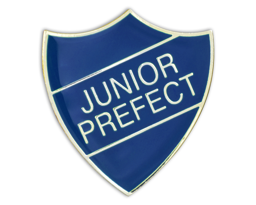 Junior Prefect Badge Blue and Gold (Pack Of 5 - School Merit Stickers