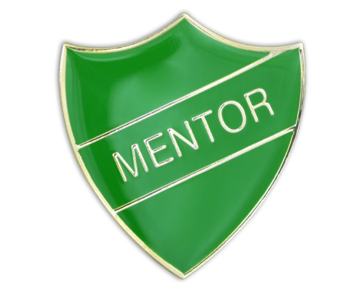 Mentor Badge Green and Gold (Pack Of 5) - School Merit Stickers