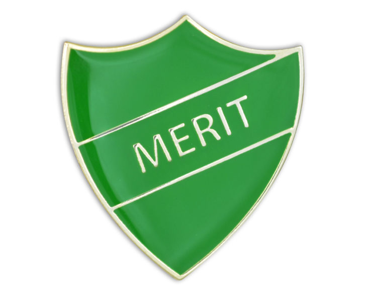 Enamel Shield Badges - School Merit Stickers